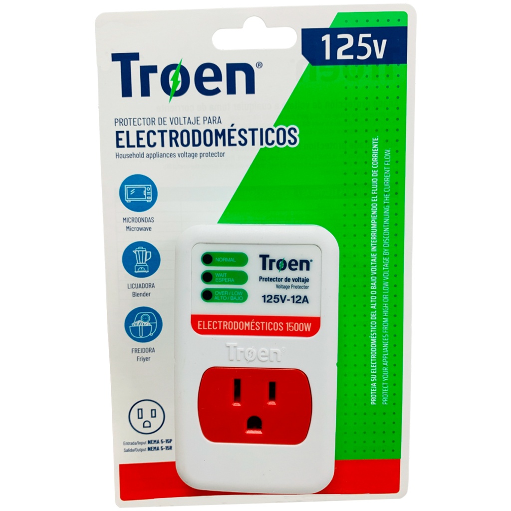 PROTECTOR DE VOLTAJE 125V PARA ELECTRODOMESTICOS TROEN | Litani Import ...
